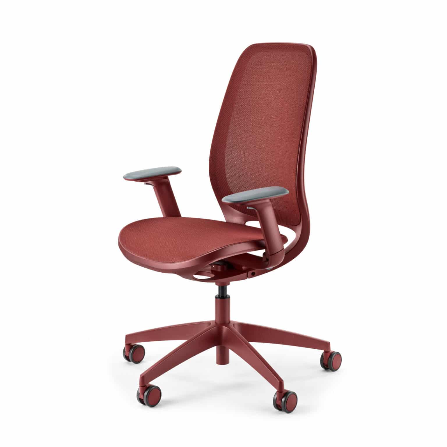 Sedus se:air bureaustoel - robijnrood